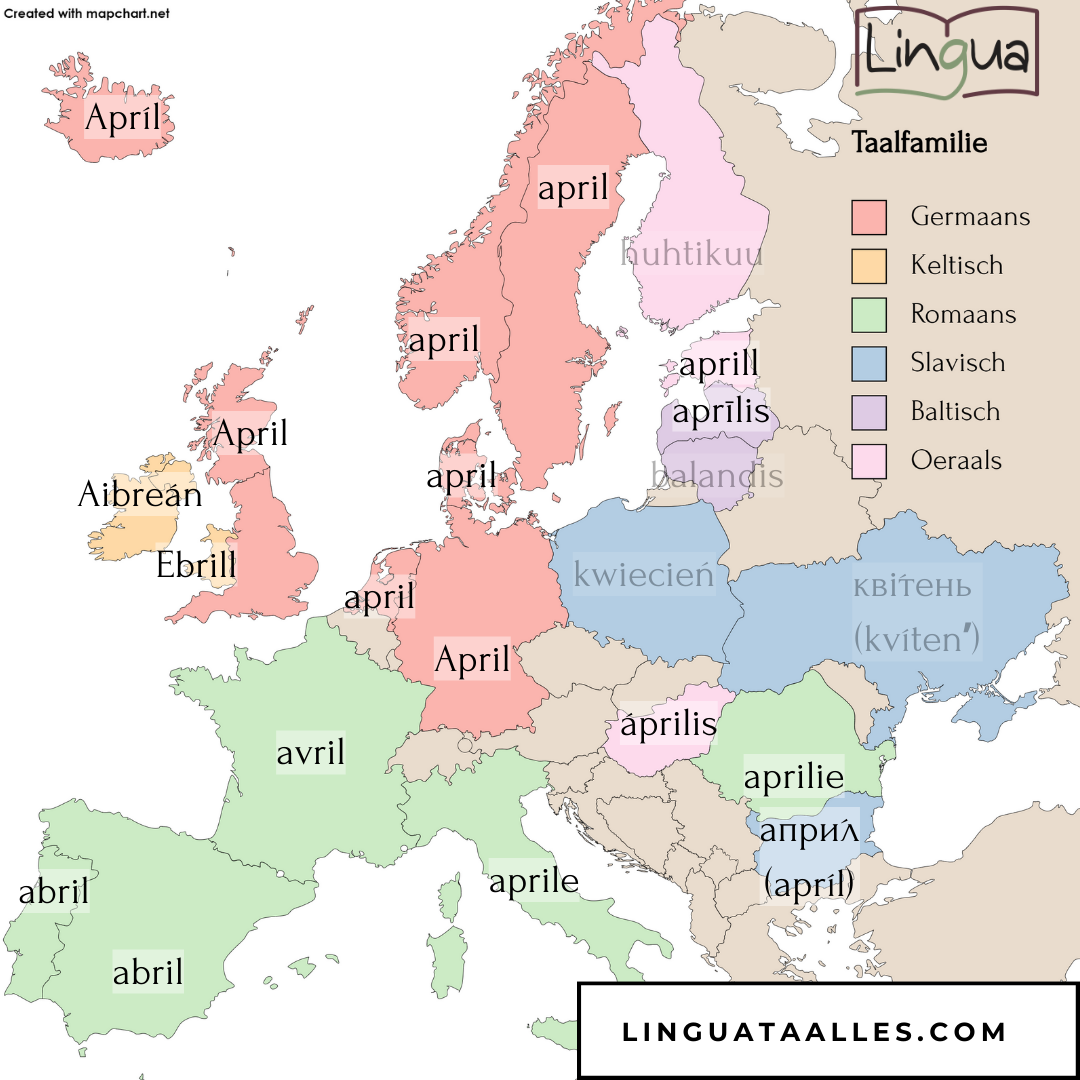 ‘april’: oorsprong en vertalingen – Lingua Taalles